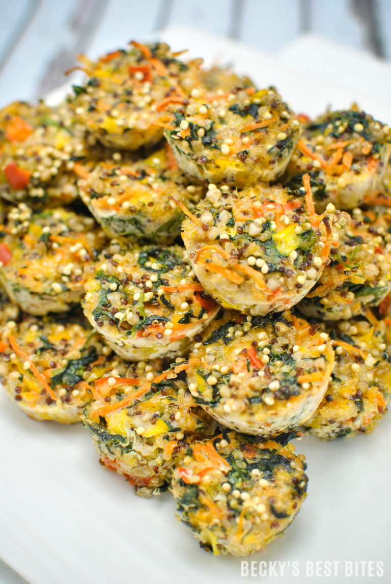 Ancient Grain Mini Veggie Bites | Becky's Best Bites