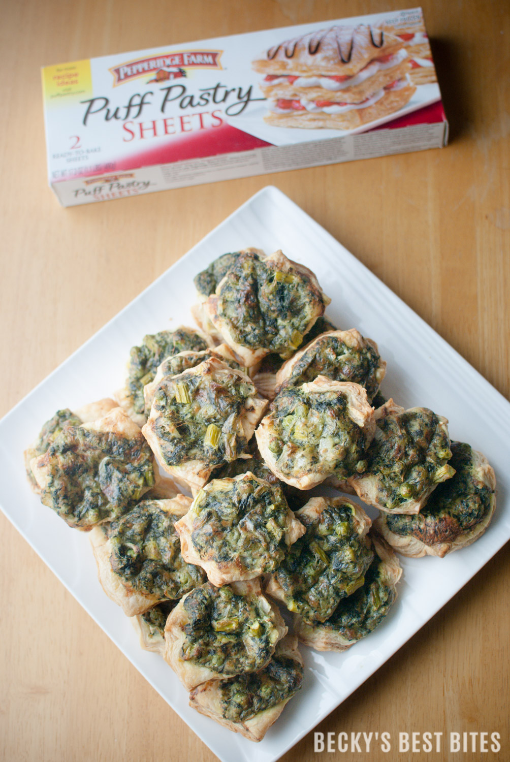 Spring Vegetable Puff Pastry Tarts Recipe - Becky's Best Bites