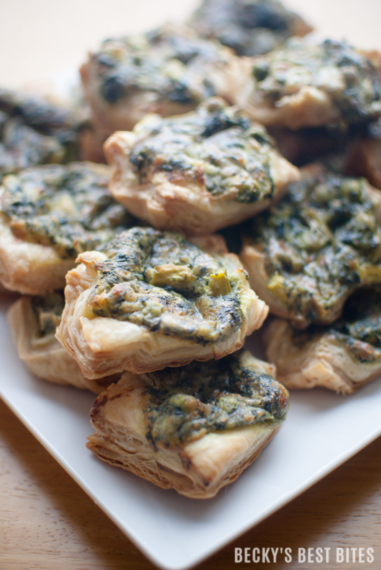 Spring Vegetable Puff Pastry Tarts Recipe - Becky's Best Bites